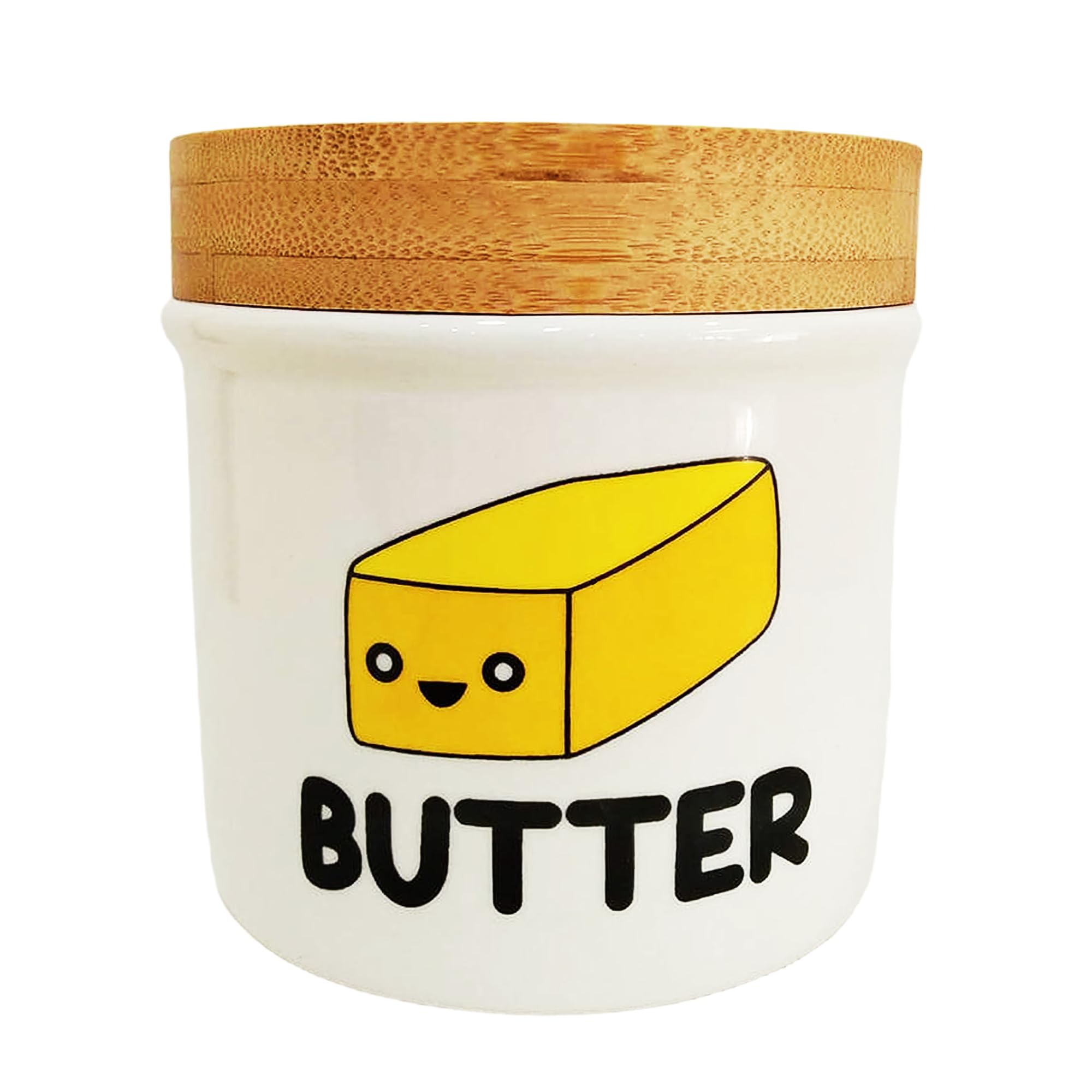 Butter Crock, round butter dish with lid, Butter Jar, Butter storage ...