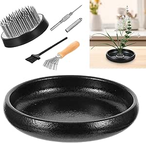 Amazon.com: Ikebana Vase Kit, Flower Shallow Container Ceramics Ikebana Vase with 1.8inch Flower ...