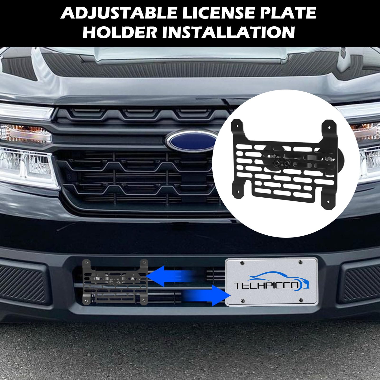 Snapklik.com : TECHPICCO License Plate Frames For Maverick 2022-2026 ...