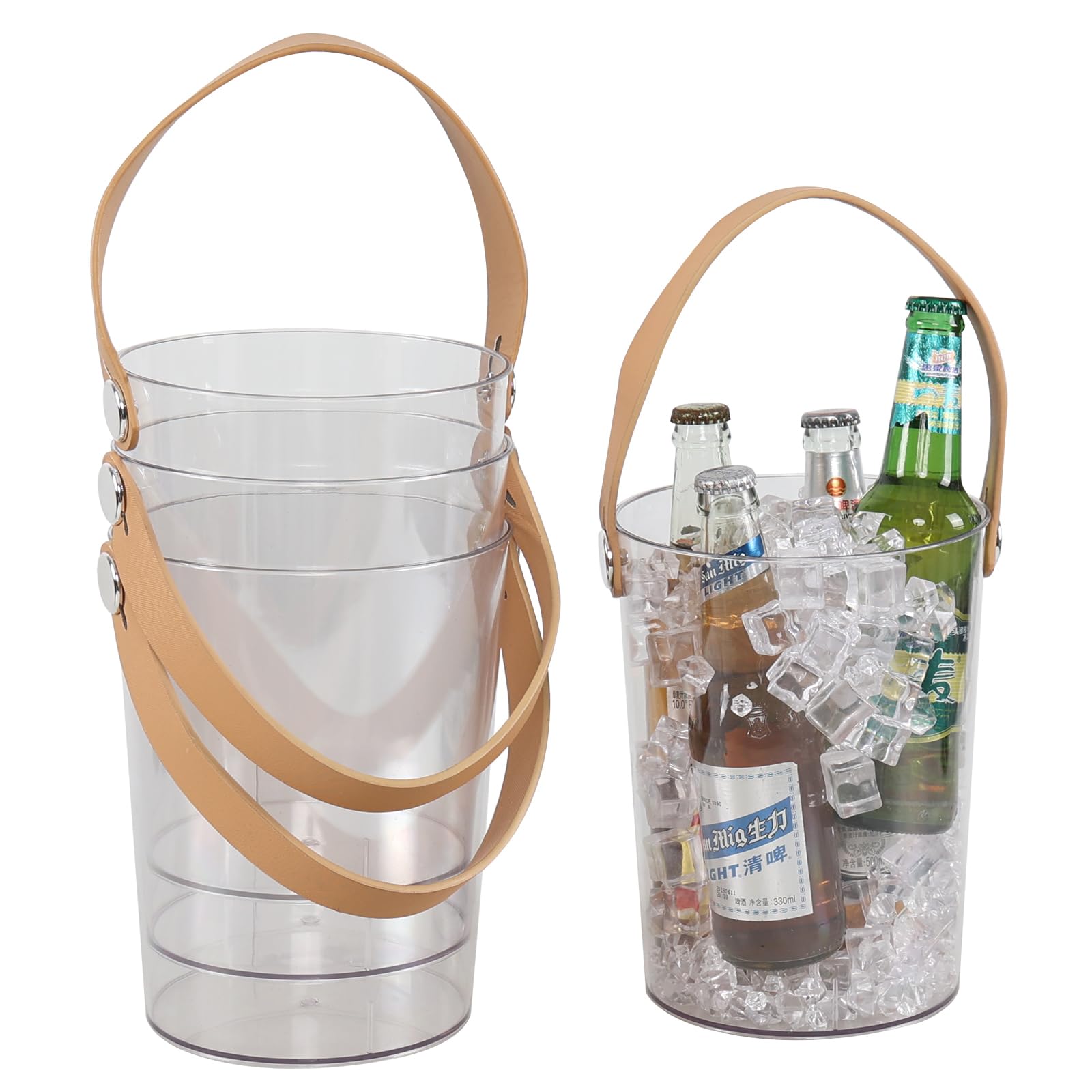 Snapklik.com : Jekiyo 1.2 Gallon Acrylic Round Ice Bucket