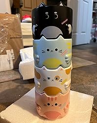 Amazon.com: Mualuwi Stackable Cat Mug Set of 4, Adorable Ceramic Coffee ...