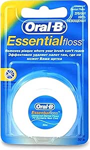 12-Pack Oral-B Essential Unwaxed Dental Floss 50m (600m Total)