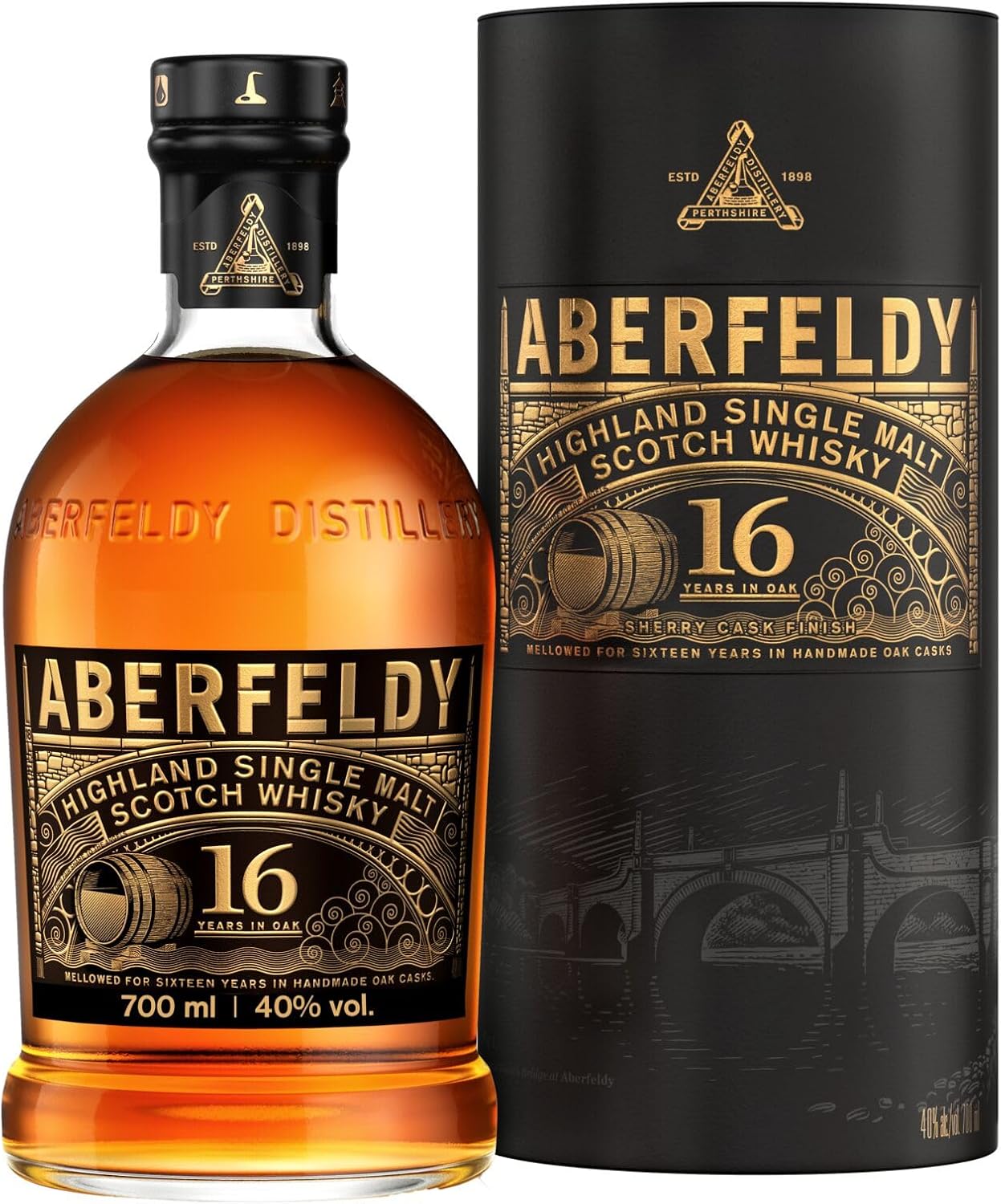 Aberfeldy 16 Year Old Single Malt Scotch Whisky, 40% vol., 70 cl / 700 ...
