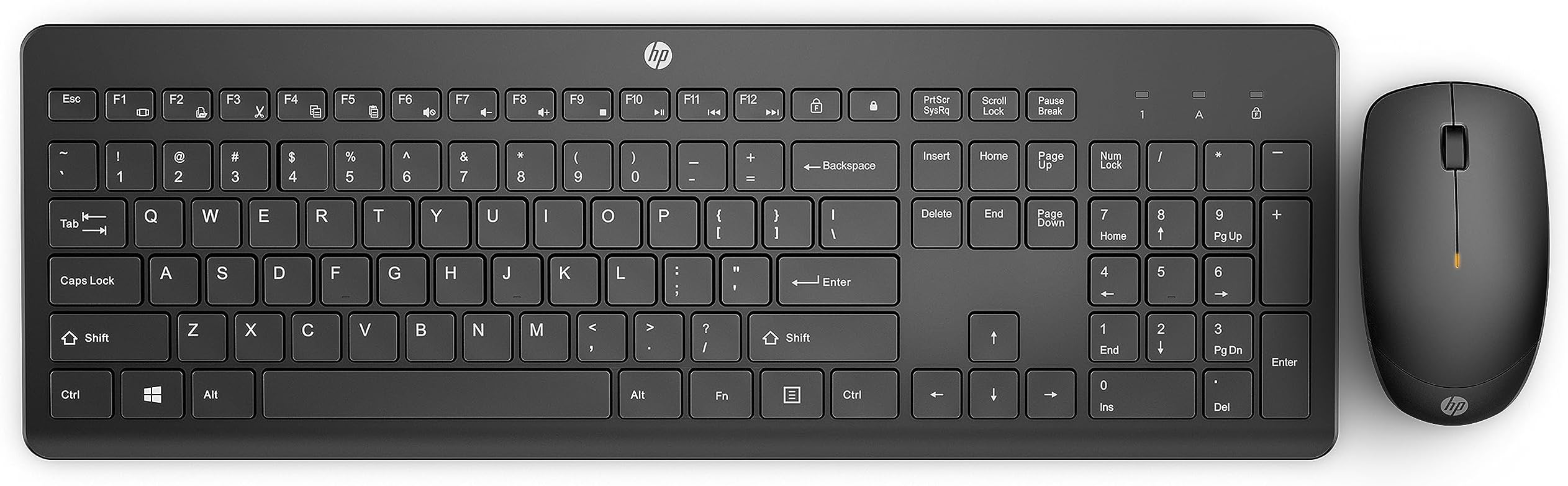 Hp 330 Wireless Keyboard And Mouse Combo 2 4 Ghz Wireless Usb Receiver Chiclet