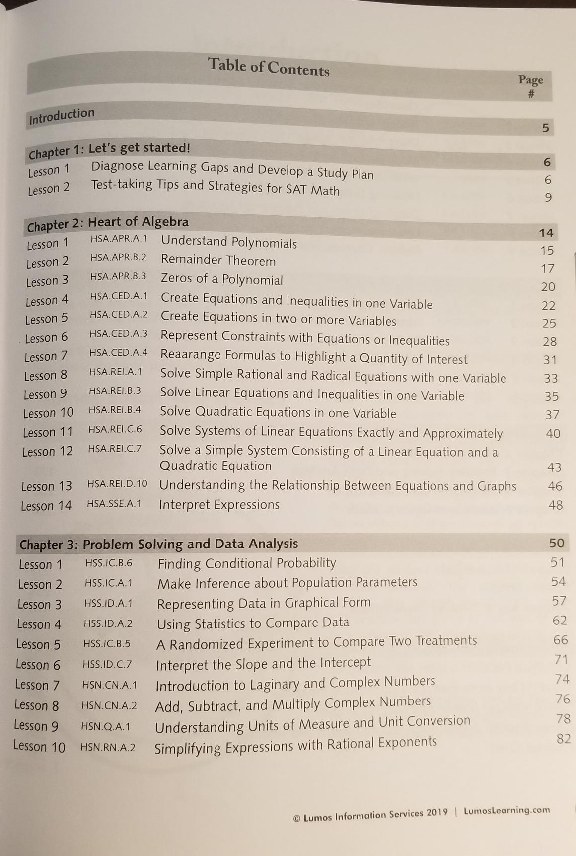 Accelerated SAT Math Study Guide by Lumos Learning: Just What You Need ...