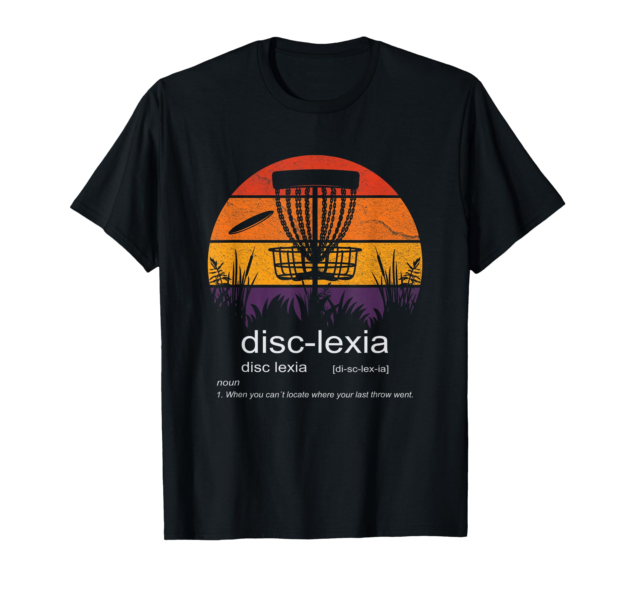 Amazon.com: Disc Golf disc-lexia disc golf meme funny disc golf T-Shirt ...