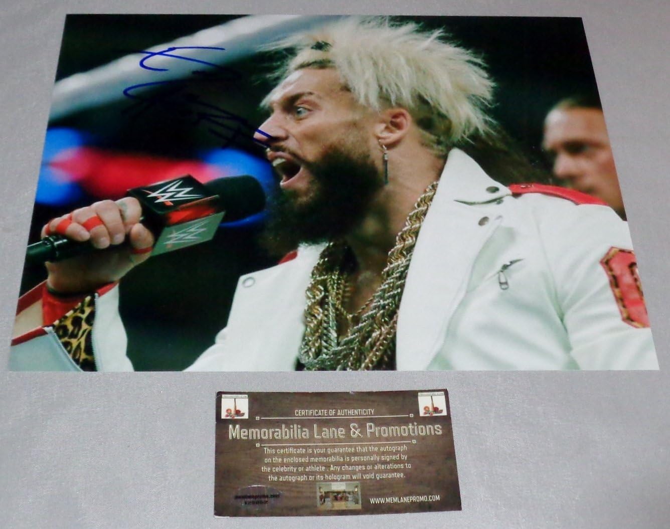 Enzo Amore WWE Autograph 8x10 COA Memorabilia Lane & Promotions at ...