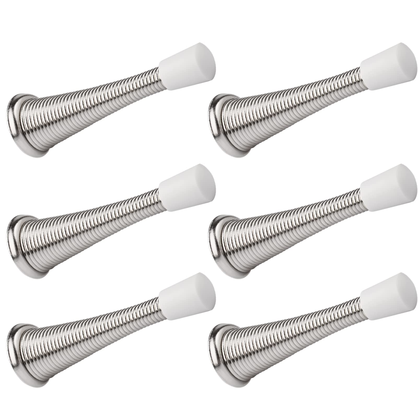 Snapklik.com : KOVOSCH 6 Pack Upgraded Spring Door Stoppers Brushed ...