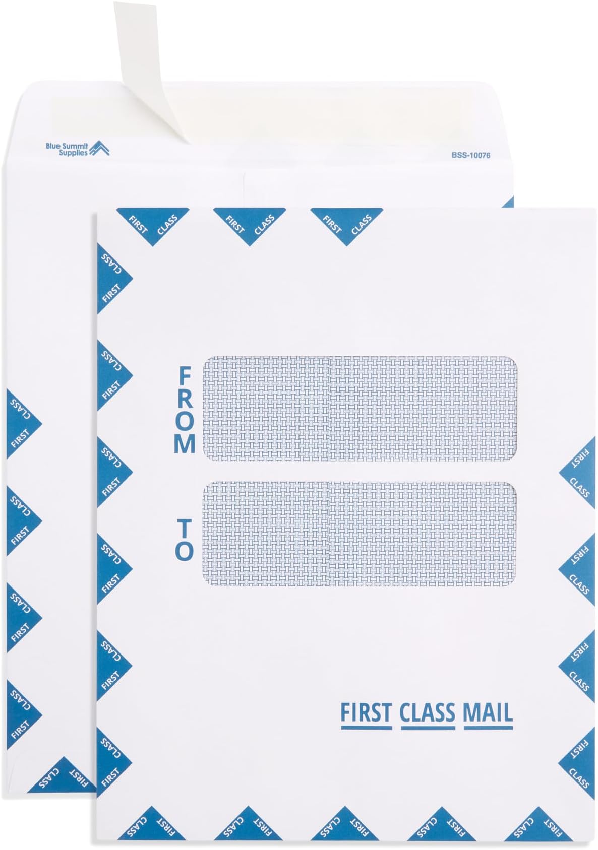 Amazon.com : EGP Double Window First Class Mail Envelope - Peel & Seal ...