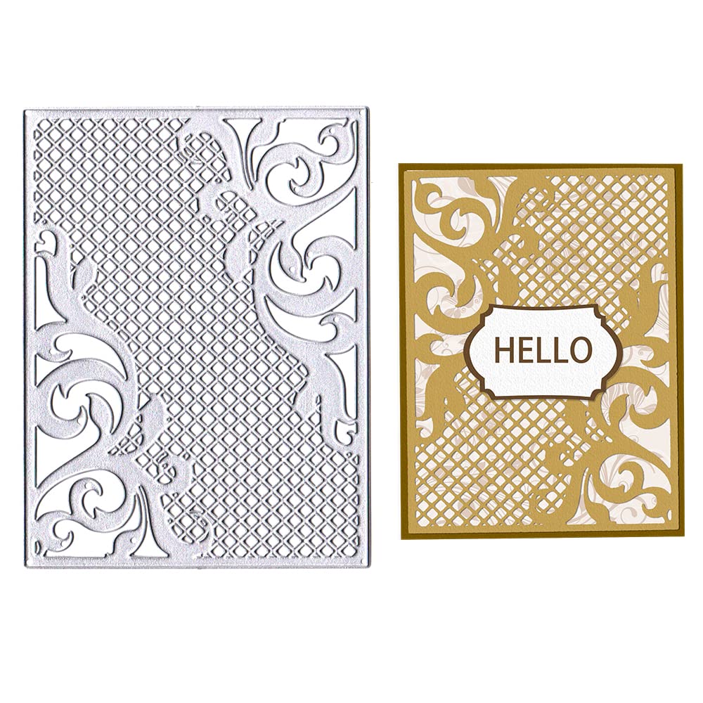 Amazon.com: Hying Flowers Leaves Frame Cutting Dies for Card Making ...