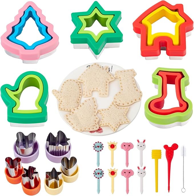 Amazon.com: Sandwich Cutter And Sealer Set 24 Pcs, Sandwich Cutter For ...