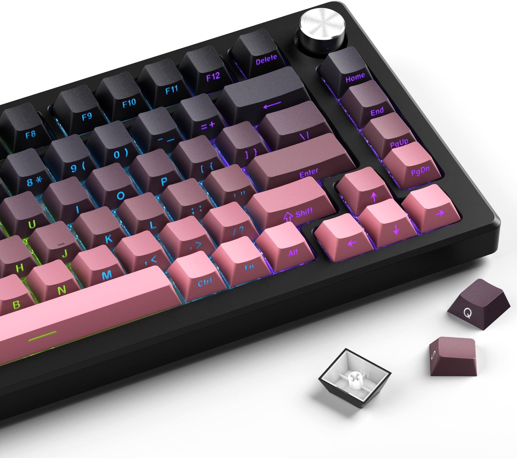 Amazon.com: Womier Double Shot PBT keycaps Set,Shine Through keycaps 60 ...