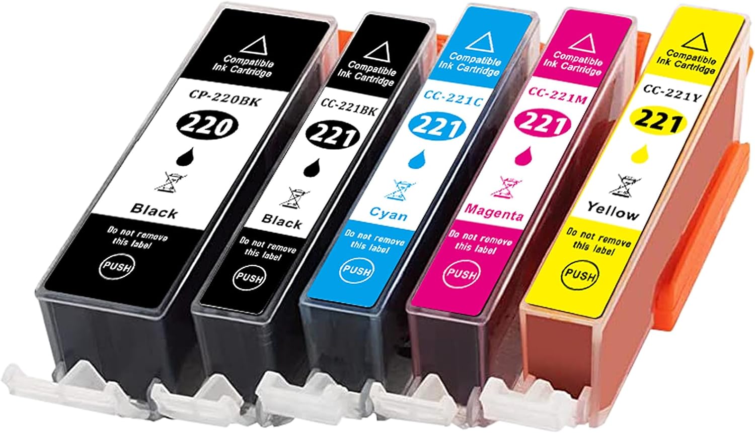 Cartuchos de tinta 220 221, color negro, compatible con Canon PGI-220 ...