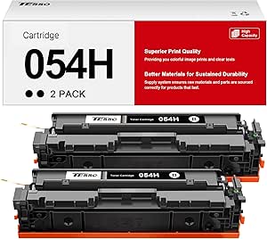 Amazon.com: 054H 054 Black Toner Cartrige Set: 2 Pack High Yield Replacement for Canon 054h 054 ...
