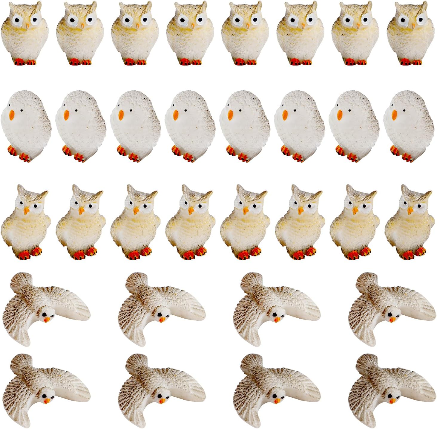 Amazon.com: JANOU 20 Pcs Mini Owls Micro Landscape Miniature Decoration ...