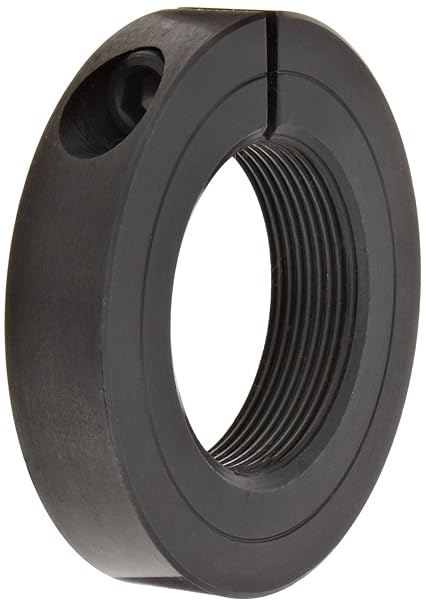 Climax Metal TC-075-10 Shaft Collar, One Piece, Threaded, Black Oxide ...