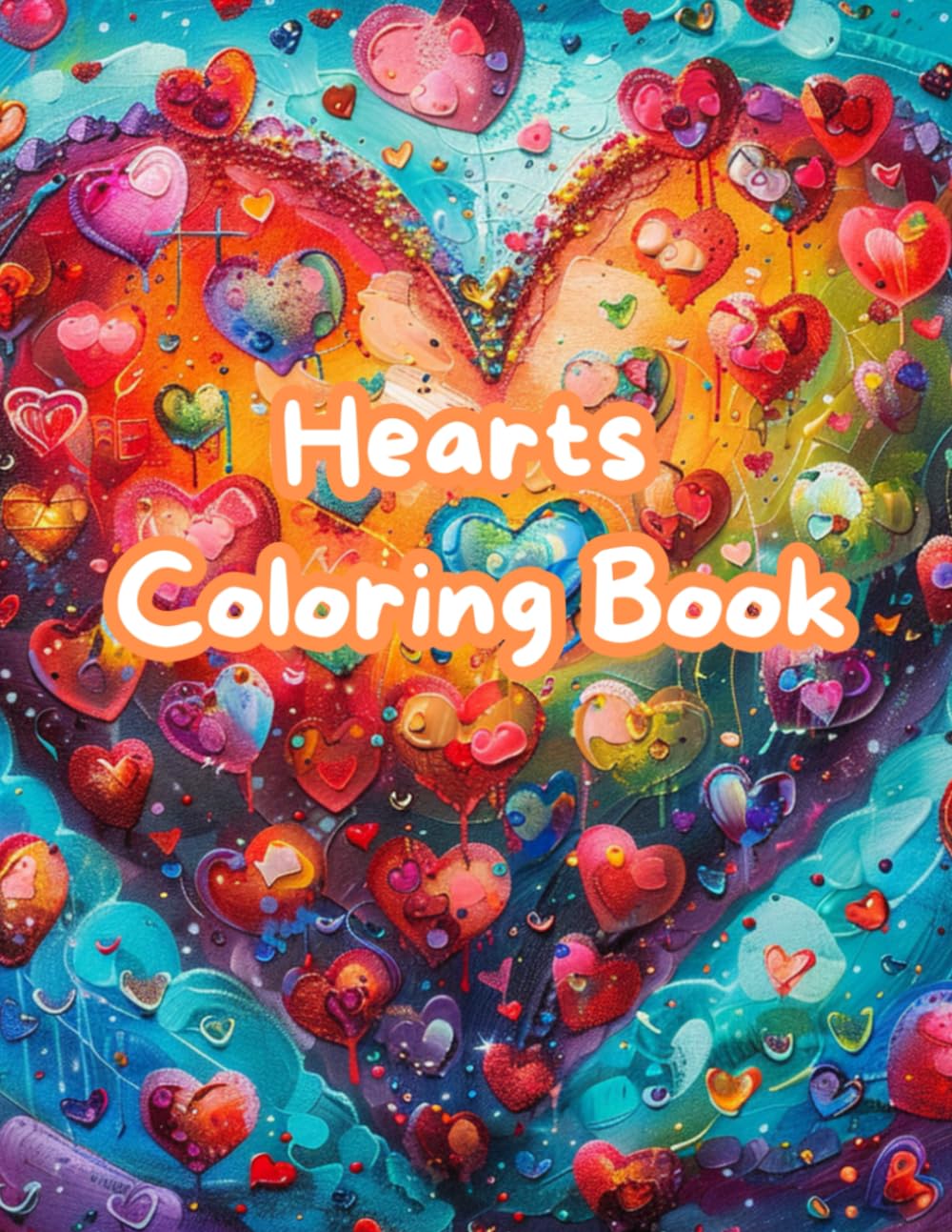 Amazon.com: Hearts Coloring Book: Adult Coloring Book: 9798323773183 ...
