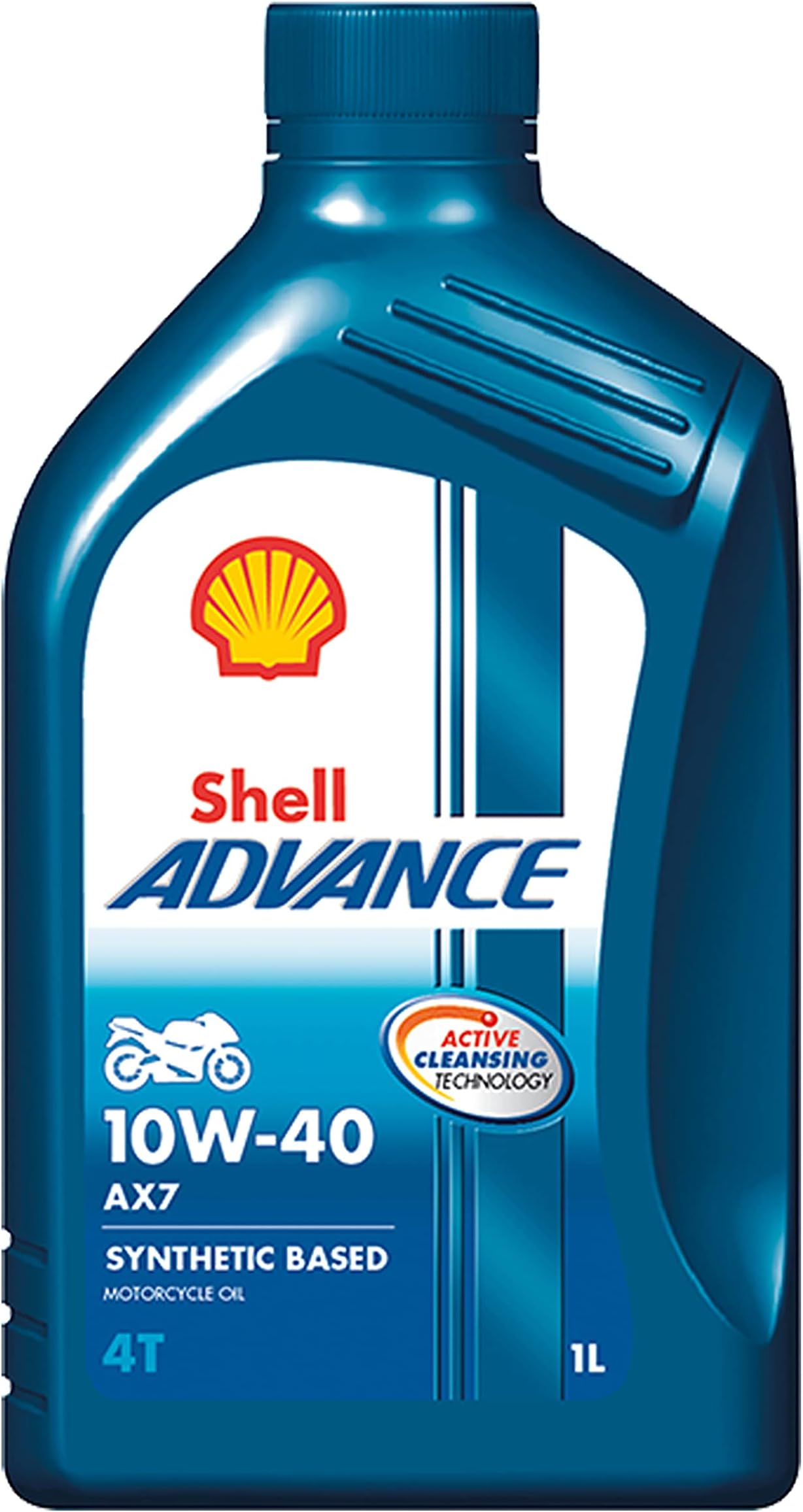 Shell Advance AX7 4T 10W-40 API SM Synthetic Technology Motorbike ...