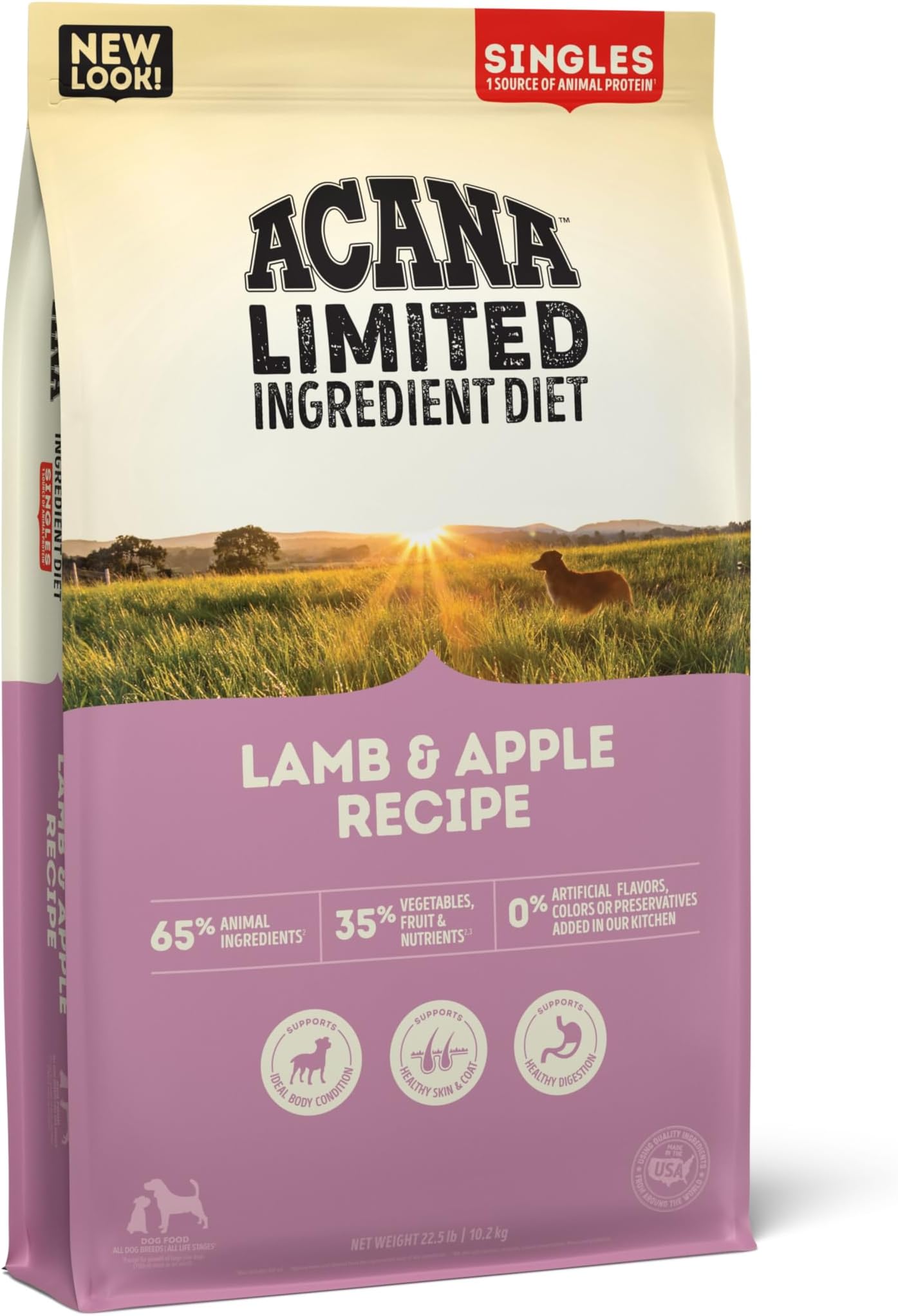 Amazon.com: ACANA Singles Dog Treats - Lamb and Apple, 3.25oz Each (3 ...