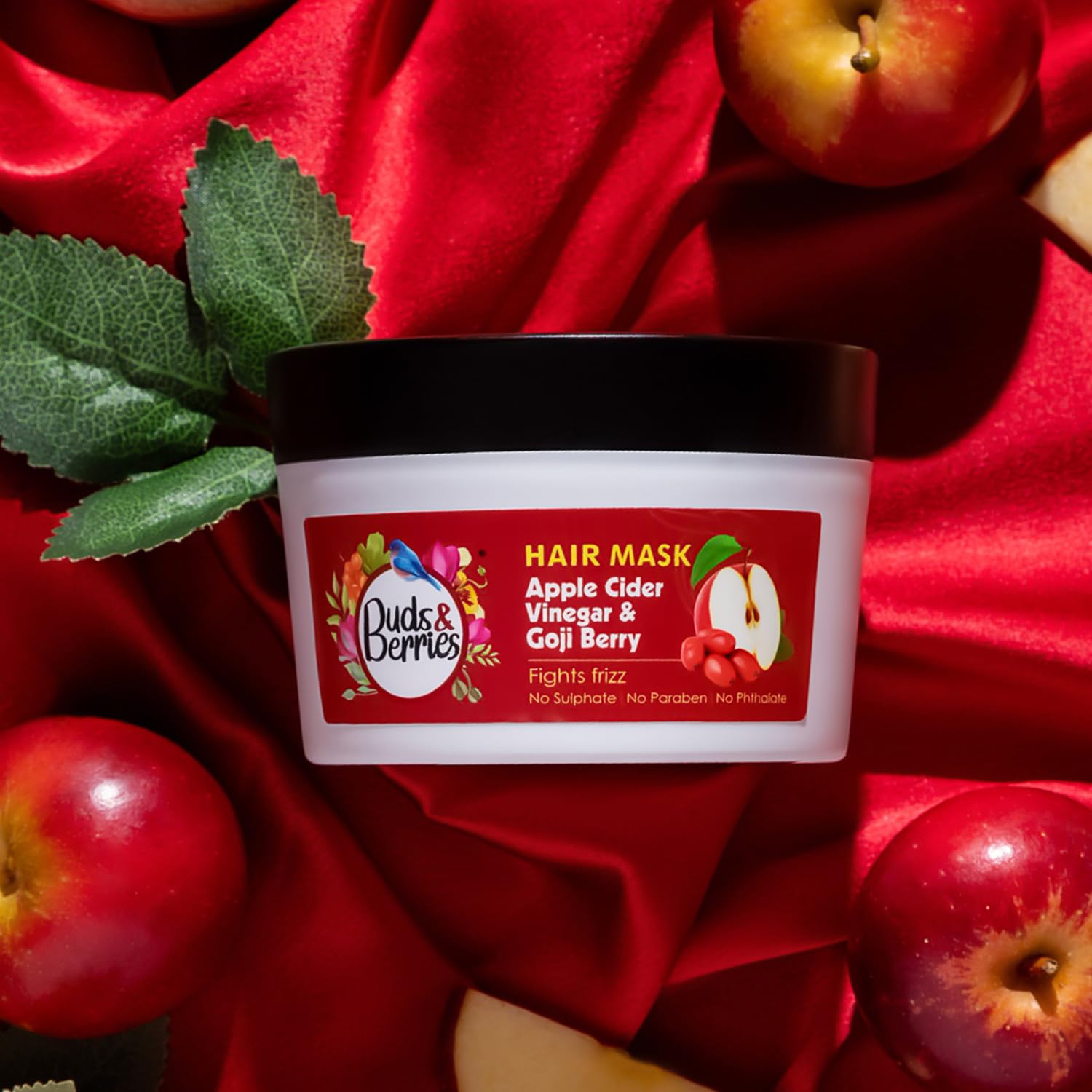 Buds & Berries Apple Cider Vinegar and Goji Berry Frizz Control Hair ...