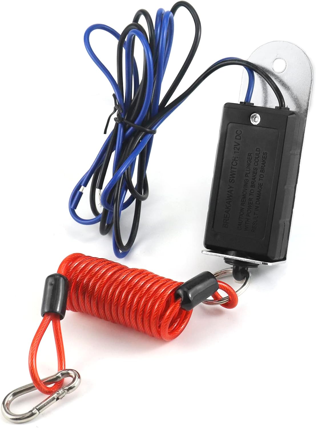 Amazon.com: QWORK Trailer Breakaway Switch, 4 Feet Breakaway Coiled ...