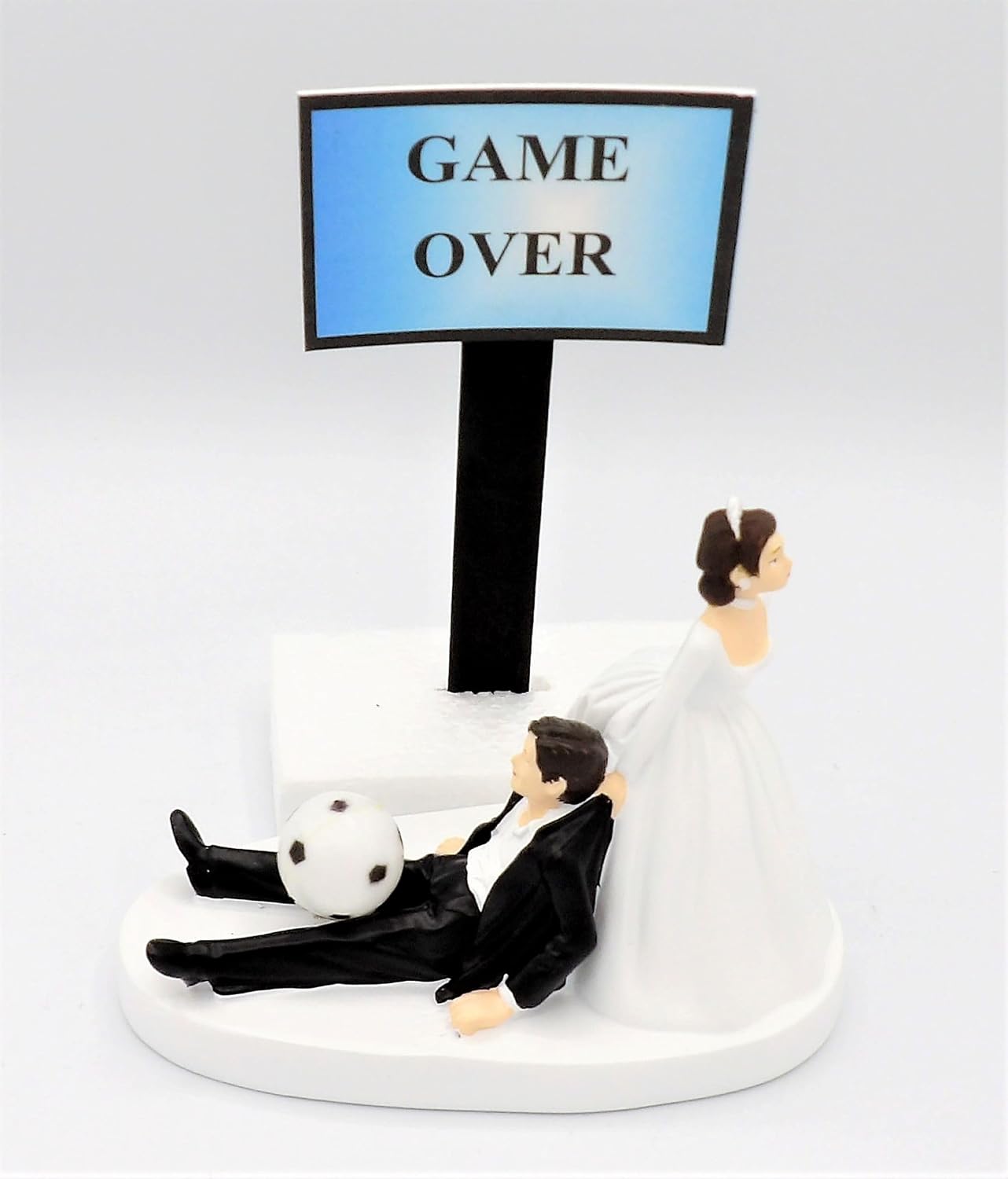 Amazon.com: Wedding Ceremony Soccer Player Game over Bride and Groom ...