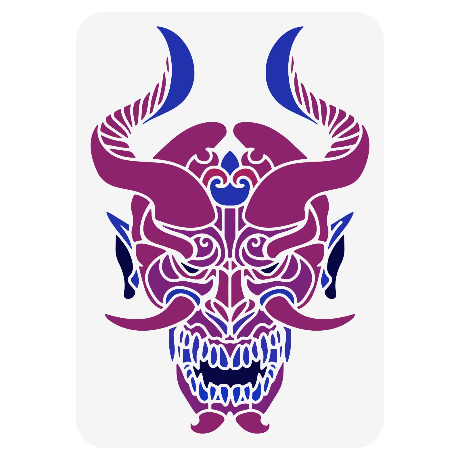 Amazon.com : FINGERINSPIRE Ghost Stencil 11.7x8.3 inch Demon Logo ...