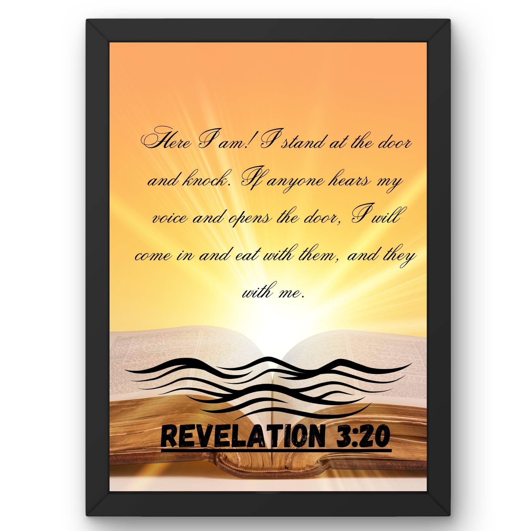 Revelations Bible Verse Wallpaper Revelation 3 20 Bible Verse Wall Art