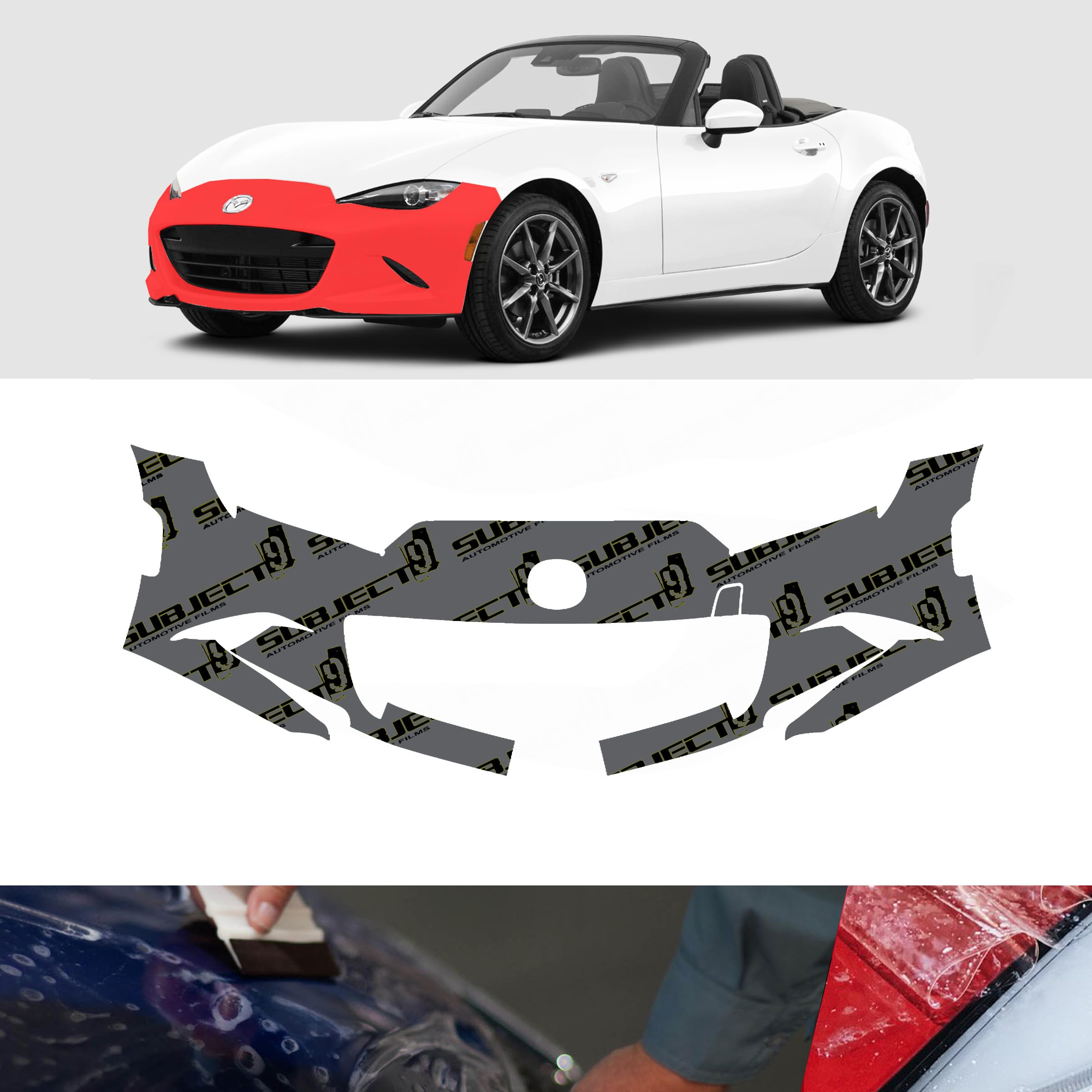 Amazon.com: Pre-Cut PPF Front Bumper Paint Protection Film for Mazda ...