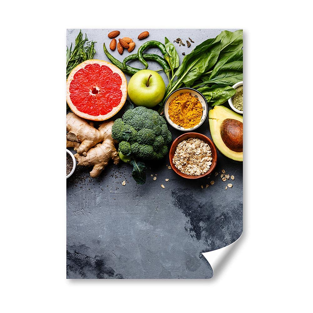 A4 Healthy Food Background