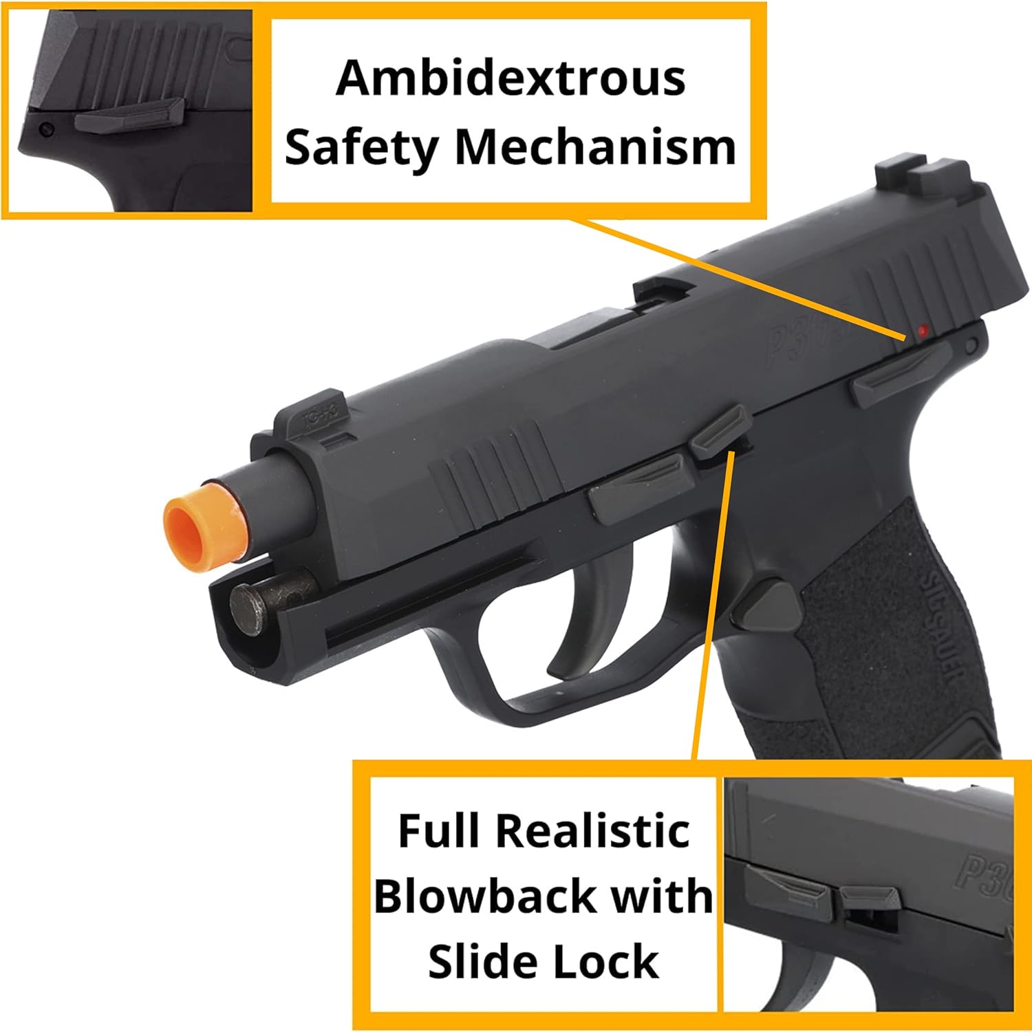 ARMYBOY Kit para pistola de aire Sig Sauer P365 Proforce Airsoft ...