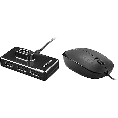 ZEBRONICS Zeb-100HB 4 Ports USB Hub for Laptop, PC Computers, Plug ...
