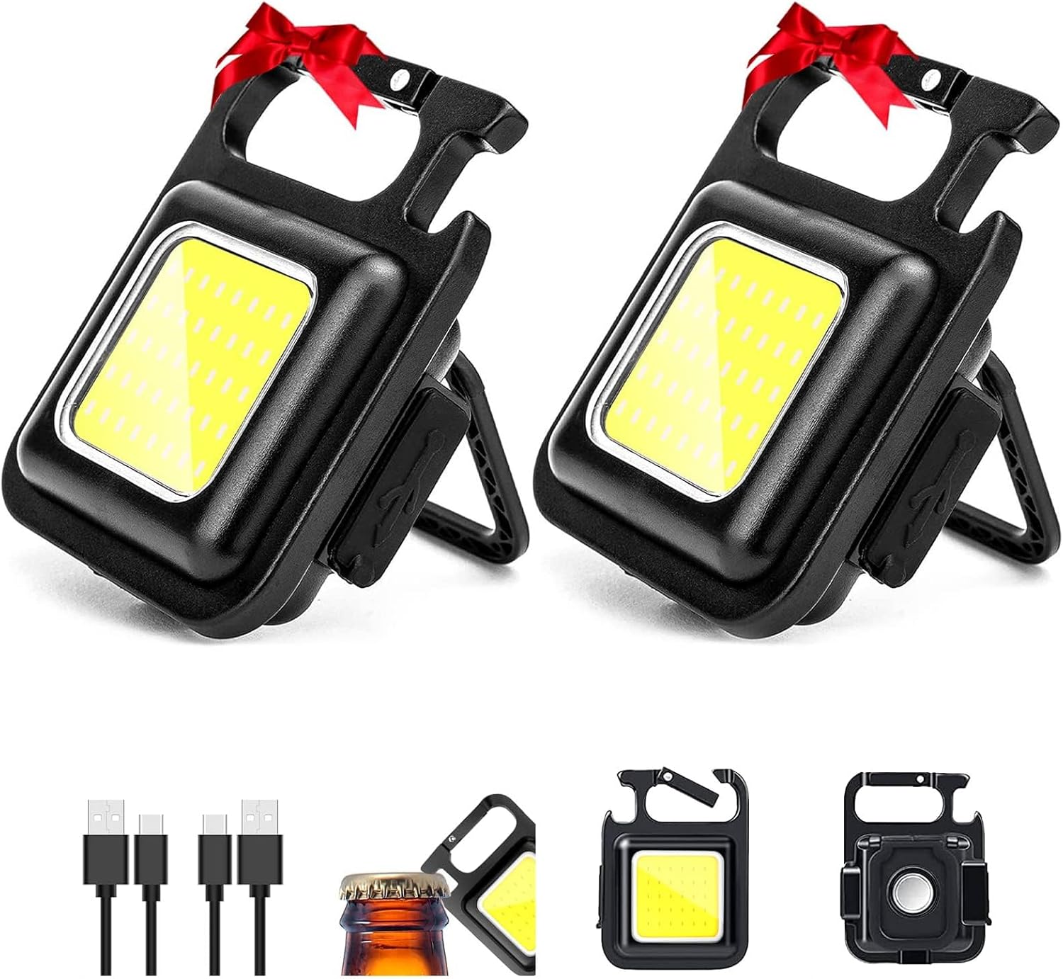 Amazon.co.jp: HPSEF キーチェーン 懐中電灯 - Cob キーチェーン ワークライト キーチェーンライト 4つの照明モード ...