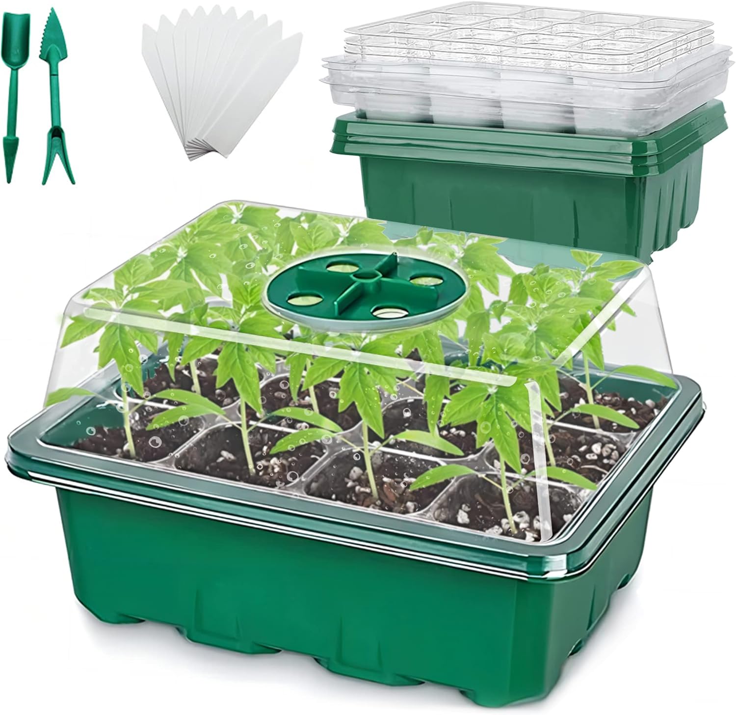 Amazon.com: 3 Packs Seed Starter Tray Kit with Humidity Dome and ...