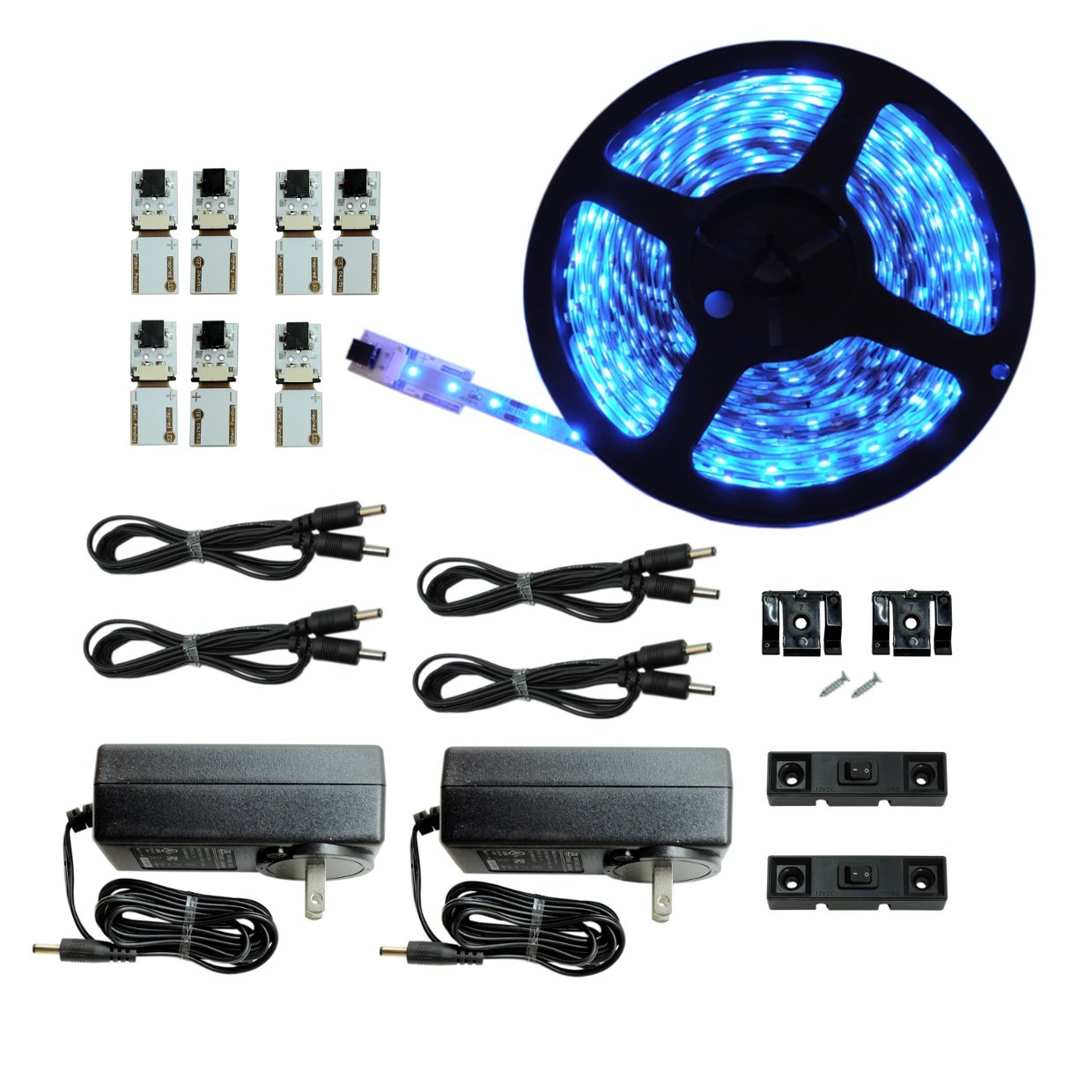 Inspired LED Cut and Connect Series Kit: Super Bright Blue - 39.5ft ...