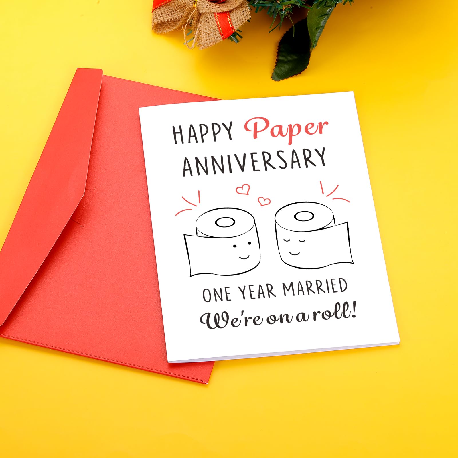 Snapklik.com : Happy 1st Anniversary Card For Couple Him Her,Funny One ...