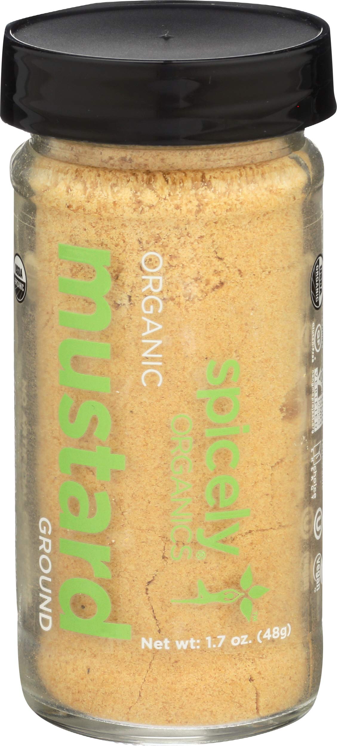 Amazon.com : Spicely Organic Mustard Powder (Yellow) 1.70 Ounce Jar ...
