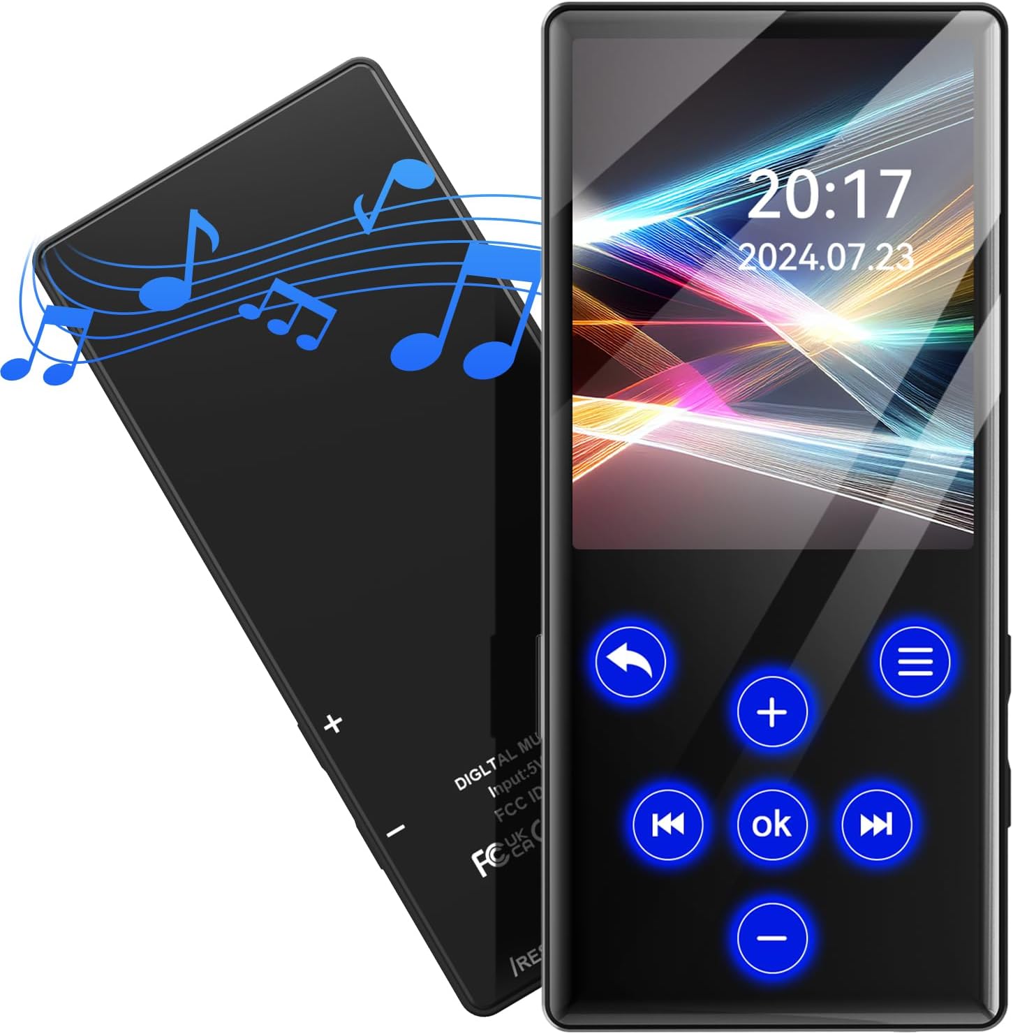 Gueray Bluetooth MP3 Player 128GB Portable Digital Music Player with ...