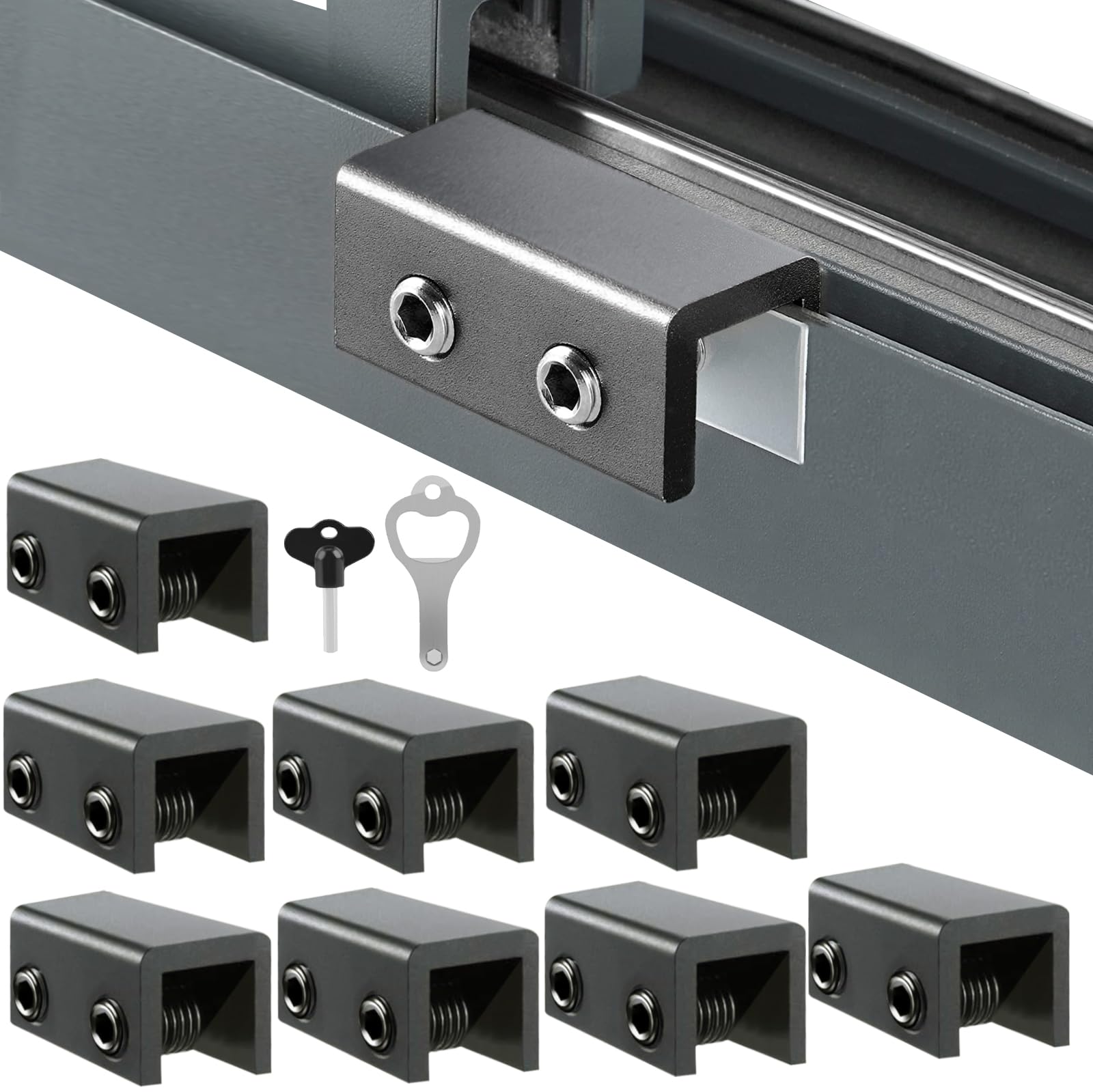 Snapklik.com : Sliding Window Locks (8 Sets), Security Window Locks