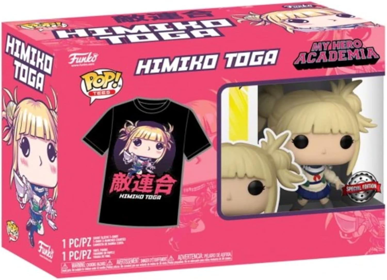 Amazon.com: Funko Pop! Pop & Tee: My Hero Academia - Himiko Toga - 2XL ...