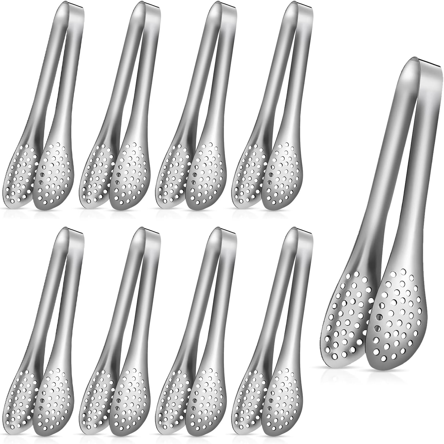 Amazon.com: 2 Pack Small Tongs Stainless Steel 6 Inch Tongs Restaurant ...