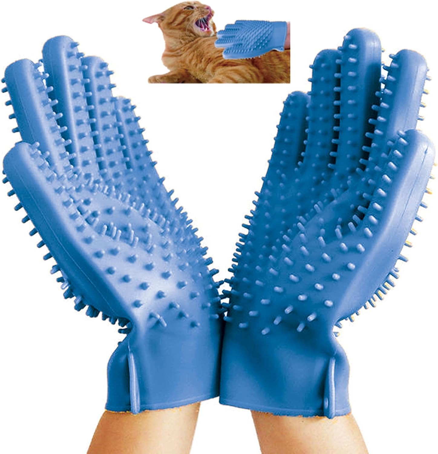 Amazon.com: YOFANG Cat Gloves Bite Proof Pet Grooming Gloves for Dogs ...