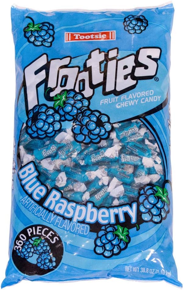 Amazon.com : Blue Candy Frooties Blue Raspberry 38.8oz Bag : Grocery ...