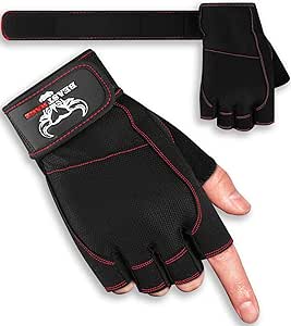 Amazon.com : BEAST RAGE Gym Workout Gloves for Men, Cushion Padded Palm ...