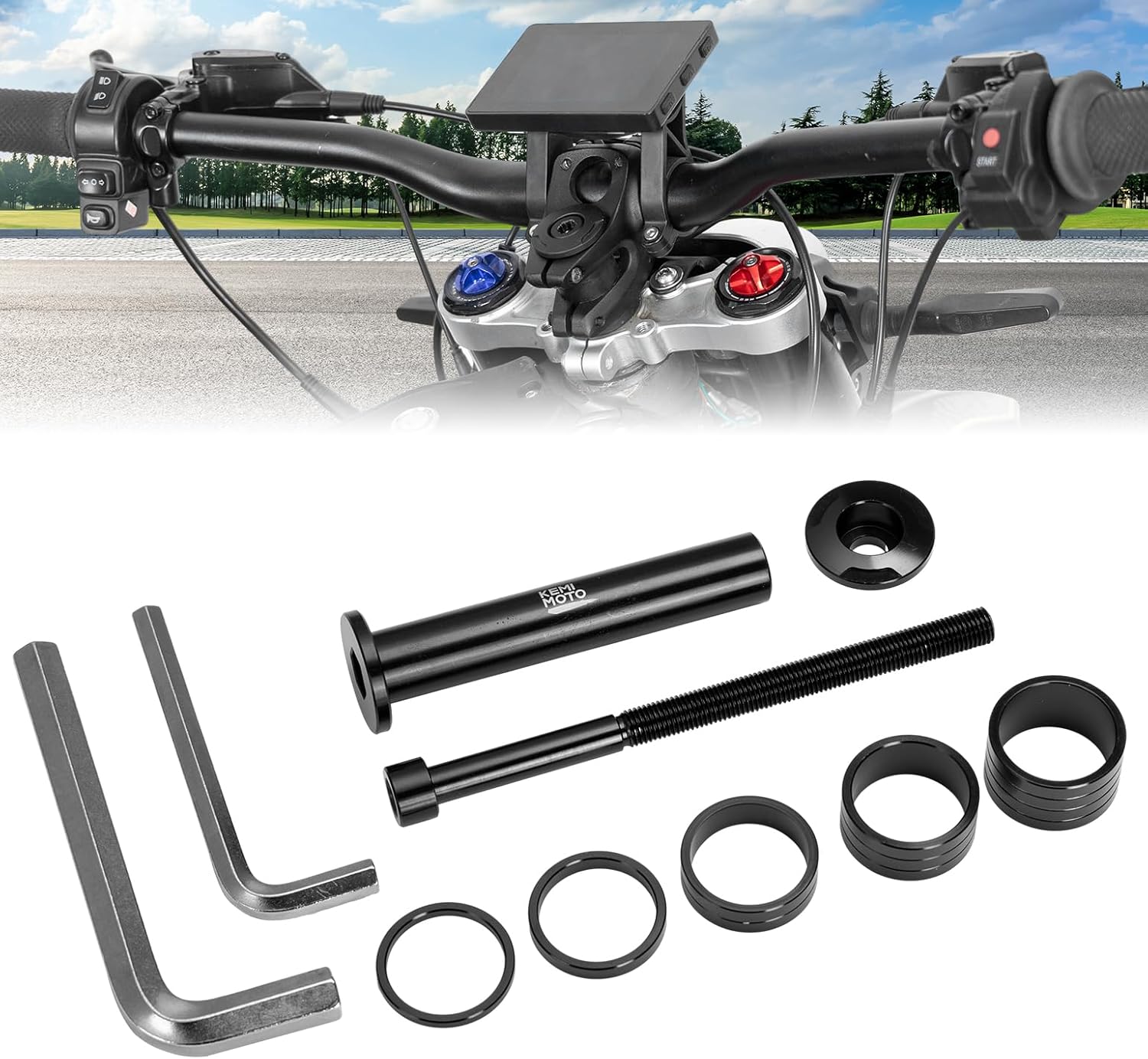 Amazon.com: KEMIMOTO Stem Lock for Surron Talaria Headset Spacer with ...