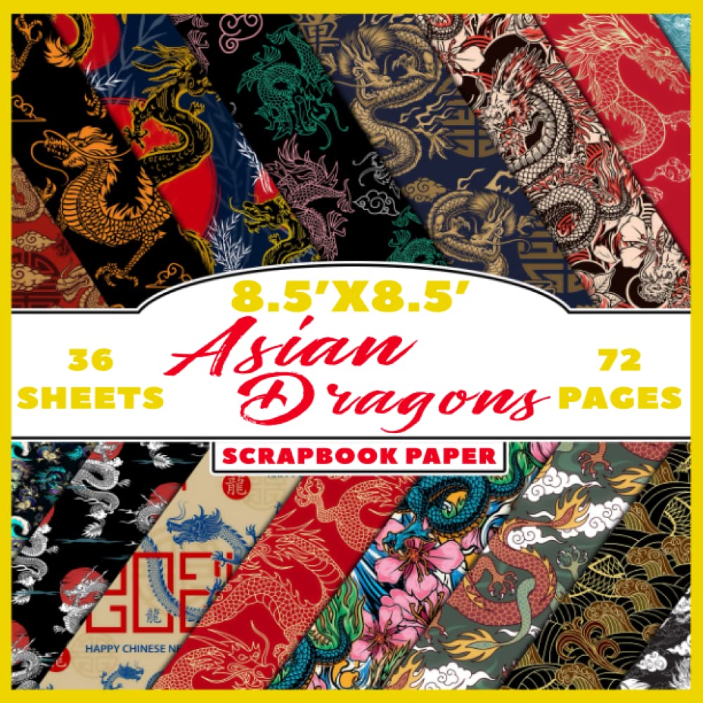 Asian Dragons Scrapbook Paper: Beautiful Pattern Scrapbooking For ...