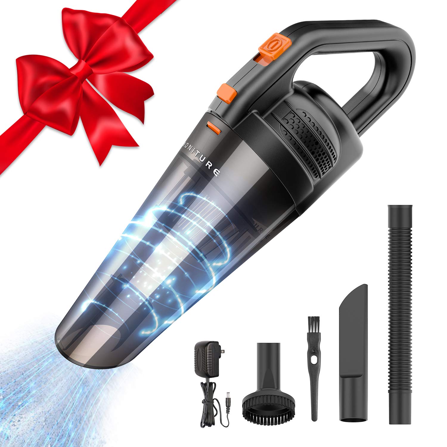 HONITURE Handheld Vacuum Cordless, Powerful Suction Hand Vacuum Cleaner ...