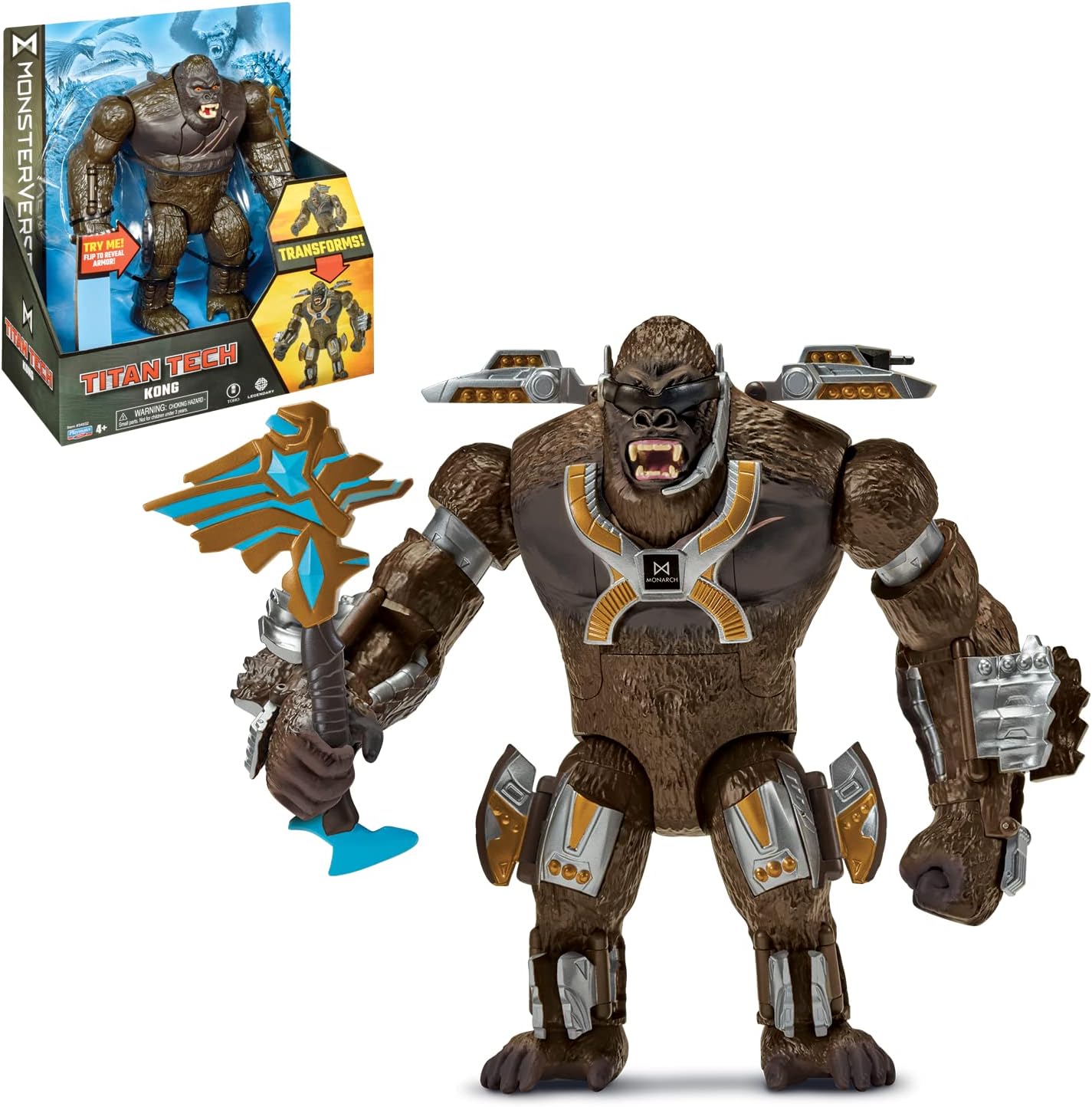MonsterVerse Godzilla vs Kong Transforming Titan Tech Kong Collectable ...