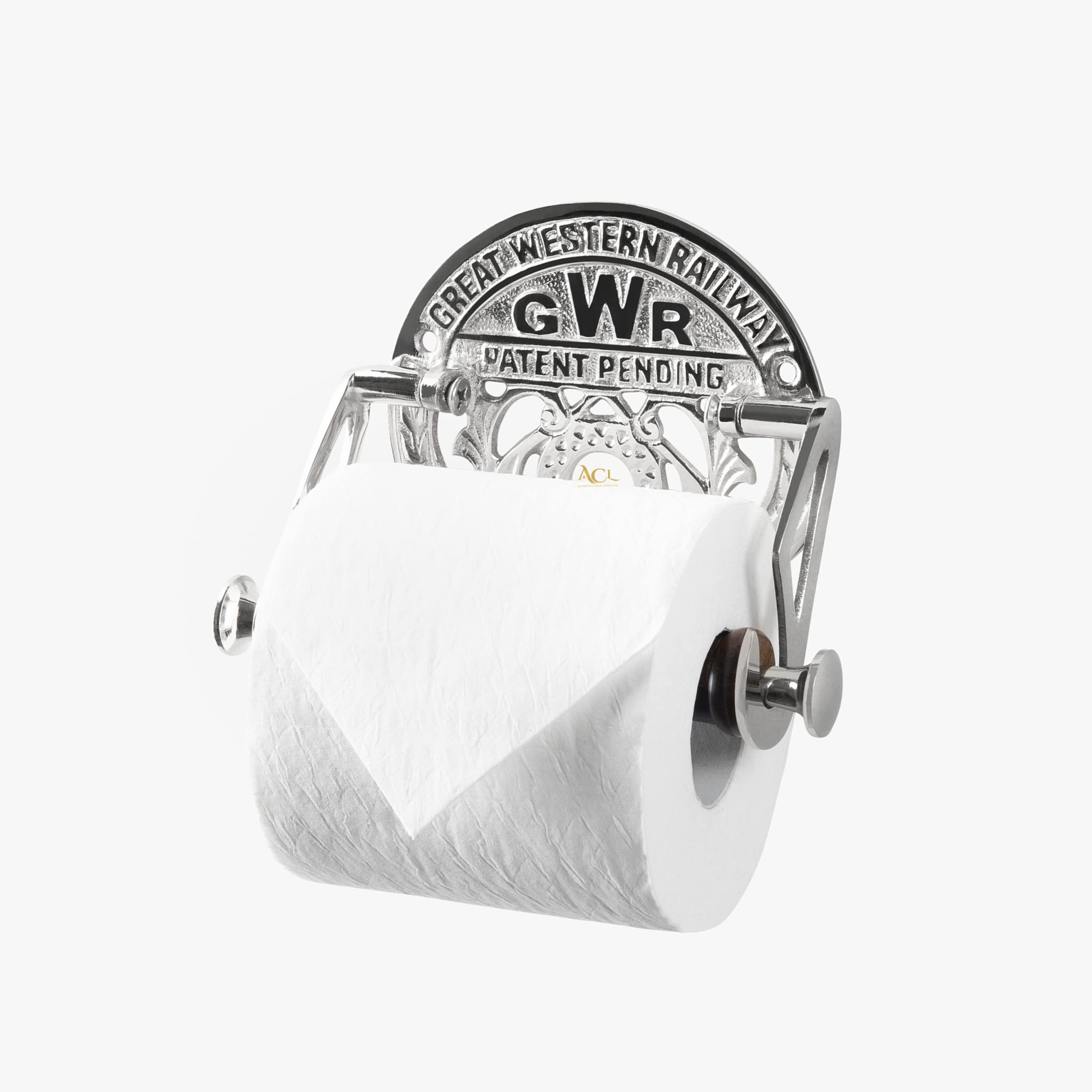 Crystal Series Brass Toilet Paper Roll Holder, Polished Chrome : Amazon ...
