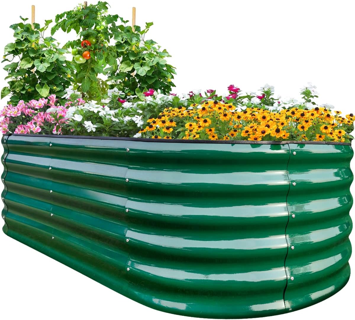 Amazon.com: Quictent Galvanized Tall Raised Garden Bed Kit, 6x3x1.5 ft ...